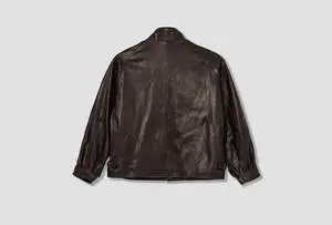 A.PRESSE Leather Driving Jacket