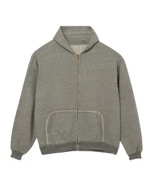 A.PRESSE Retro Lightweight Zip-up Hoodie