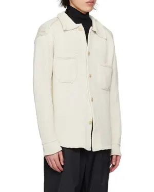 Auralee Long Sleeve Cotton Cardigan