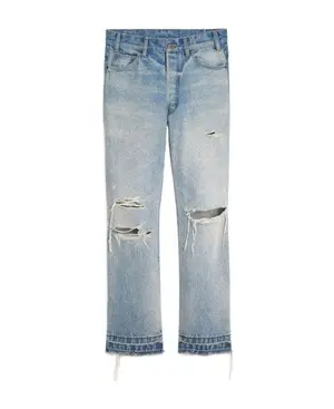 Celine Wesley Jeans In Westside Wash Denim - Blue
