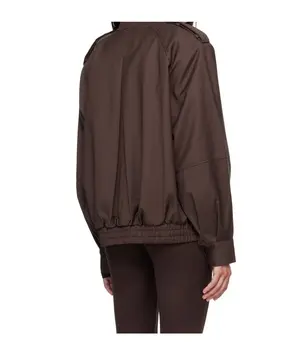 THE FRANKIE SHOP Twill Bomber Jacket