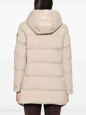 Peuterey Logo Patch Zip-up Hooded Down Coat