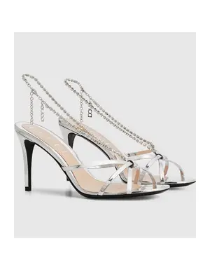Gucci Embellished Chain Sandals