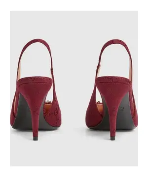 Gucci 85mm Horsebit Slingback Pumps