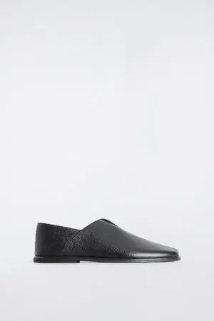 Cos Leather Mules - Black