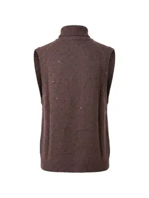 Brunello Cucinelli Sequined Cashmere Vest