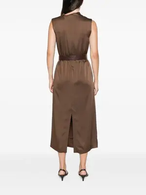 Brunello Cucinelli Belted Midi Dress