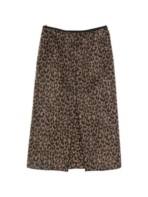 ALYSI Wool Midi Skirt