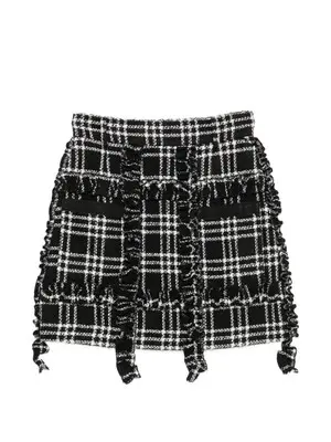 ALESSANDRO ENRIQUEZ Checked Short Skirt