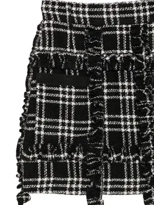 ALESSANDRO ENRIQUEZ Checked Short Skirt