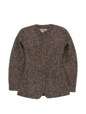 BAZAR DE LUXE Wool Blend Jacket - Brown