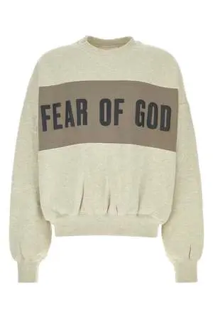 Fear Of God Style Oversize Melange Cotton-blend Sweatshirt