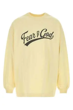 Fear Of God Fear Of God Essential Oversize Cotton T-Shirt Yellow