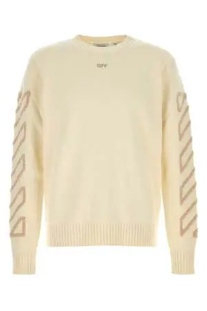 Off-White Cream Mini Wool Blend Sweater