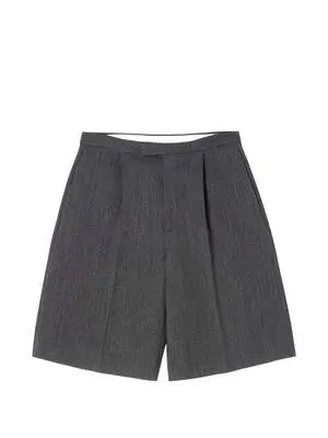 MAISON MARGIELA Pleated Wide-leg Bermuda Shorts