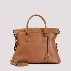 MAISON MARGIELA 5ac Soft Medium Leather Shoulder Bag, 26cm X 35cm X 17cm - Brown