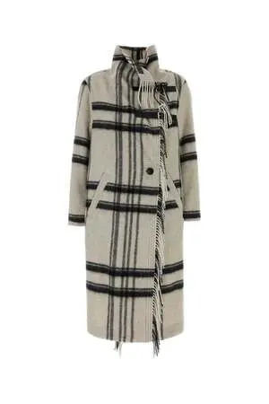 Isabel Marant Étoile Embroidered Wool-blend Jacket - Checked