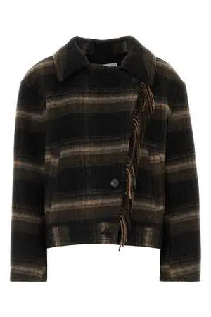 Isabel Marant Étoile Embroidered Wool-blend Jacket