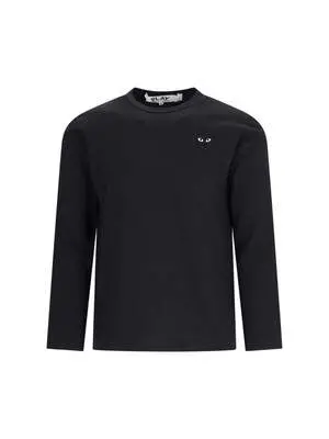 Play Comme Des Garcon Play Heart Logo T-shirt - Black