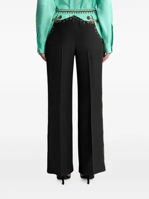Etro Printed Silk Trousers