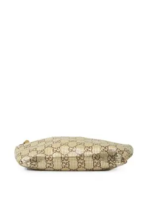 Gucci Gg Monogram Shoulder Bag - Gold