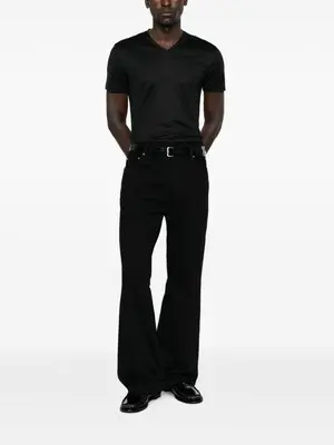Gucci Silk V-necked T-shirt