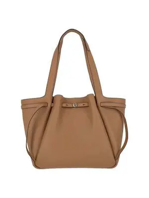 Tory Burch Genuine Leather Mini Baguette Bag
