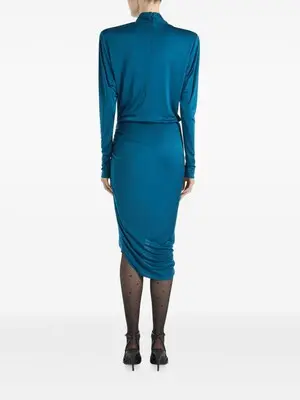 Balmain Draped Midi Dress