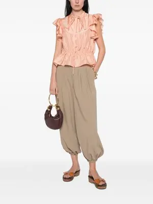 Chloé Silk Rouched Top