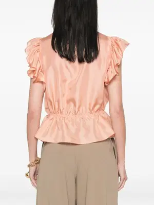 Chloé Silk Rouched Top