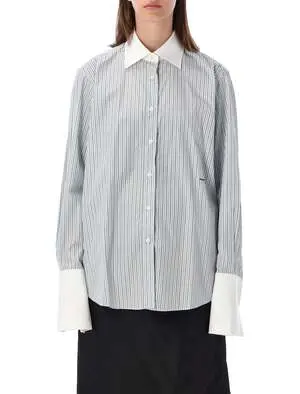 Prada Oversized Striped Button-down Shirt