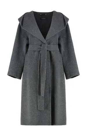Max Mara Hand-sewn Hooded Wool-cashmere Double-face Jacket