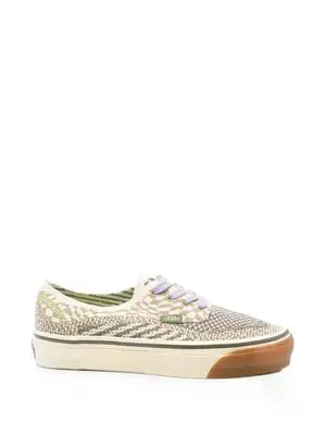 VANS Lx Authentic Check-pattern Knit Sneakers