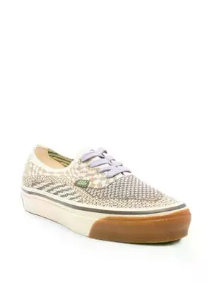 VANS Lx Authentic Check-pattern Knit Sneakers