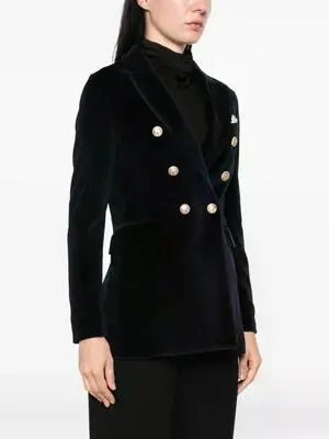 CIRCOLO 1901 Double-breasted Velvet Blazer
