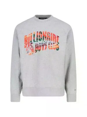 BILLIONAIRE BOYS CLUB Tropical Island Fill Arch Crew-neck Sweatshirt - Grey