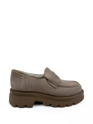 PATRIZIA BONFANTI Karo Suede Loafers