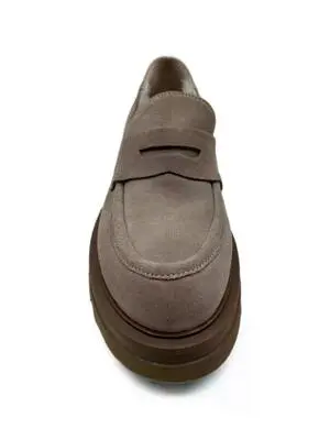 PATRIZIA BONFANTI Karo Suede Loafers