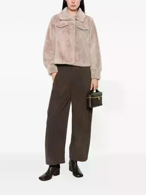 BOMBOOGIE Faux-fur Pocket-detail Jacket