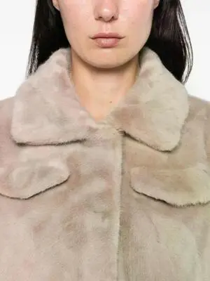 BOMBOOGIE Faux-fur Pocket-detail Jacket