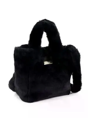 Herno Faux Fur Tote Bag With Gold-tone Hardware