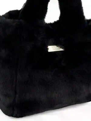 Herno Faux Fur Tote Bag With Gold-tone Hardware