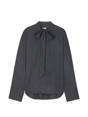 Closed Bow-tie Shirt - Grey