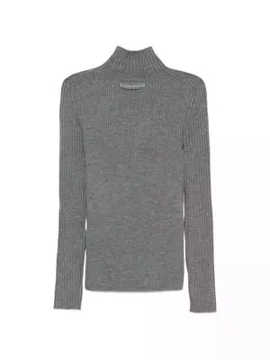 Victoria Beckham Ribbed-knit High-neck Sweater
