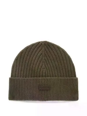 Herno Ribbed-knit Beanie Hat - Brown