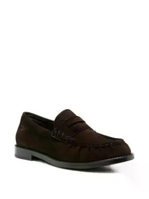 TAMARIS Suede Slip-on Loafers - Brown