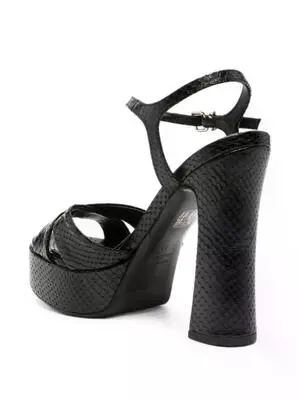CHANTAL Pitone Snakeskin-effect Heeled Sandals