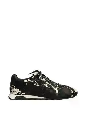 Ash Kill Bill Pony Cow Sneakers - Black