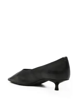 Calvin Klein Square-toe Leather Pumps