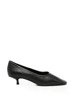 Calvin Klein Square-toe Leather Pumps